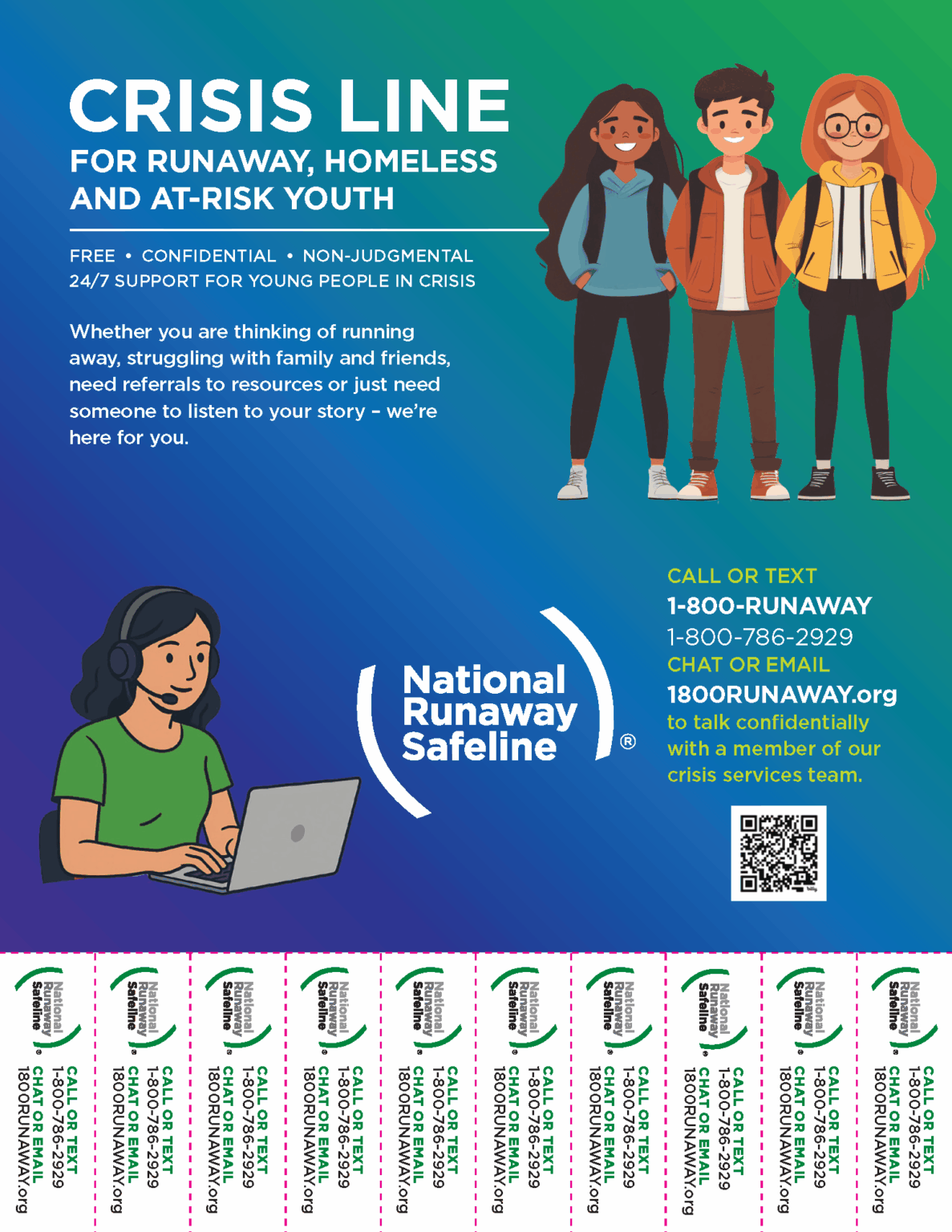 Educational and Outreach Materials - 1800RUNAWAY.ORG